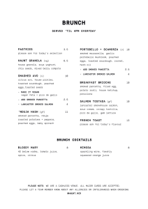 Menus – Haunt Manchester